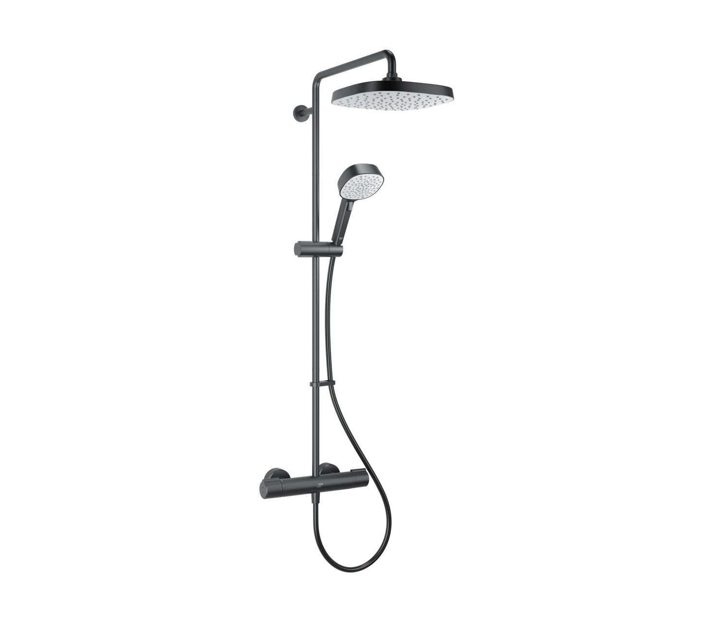 Mira Relate Dual (ERD) Black Thermostatic Bar Mixer Shower