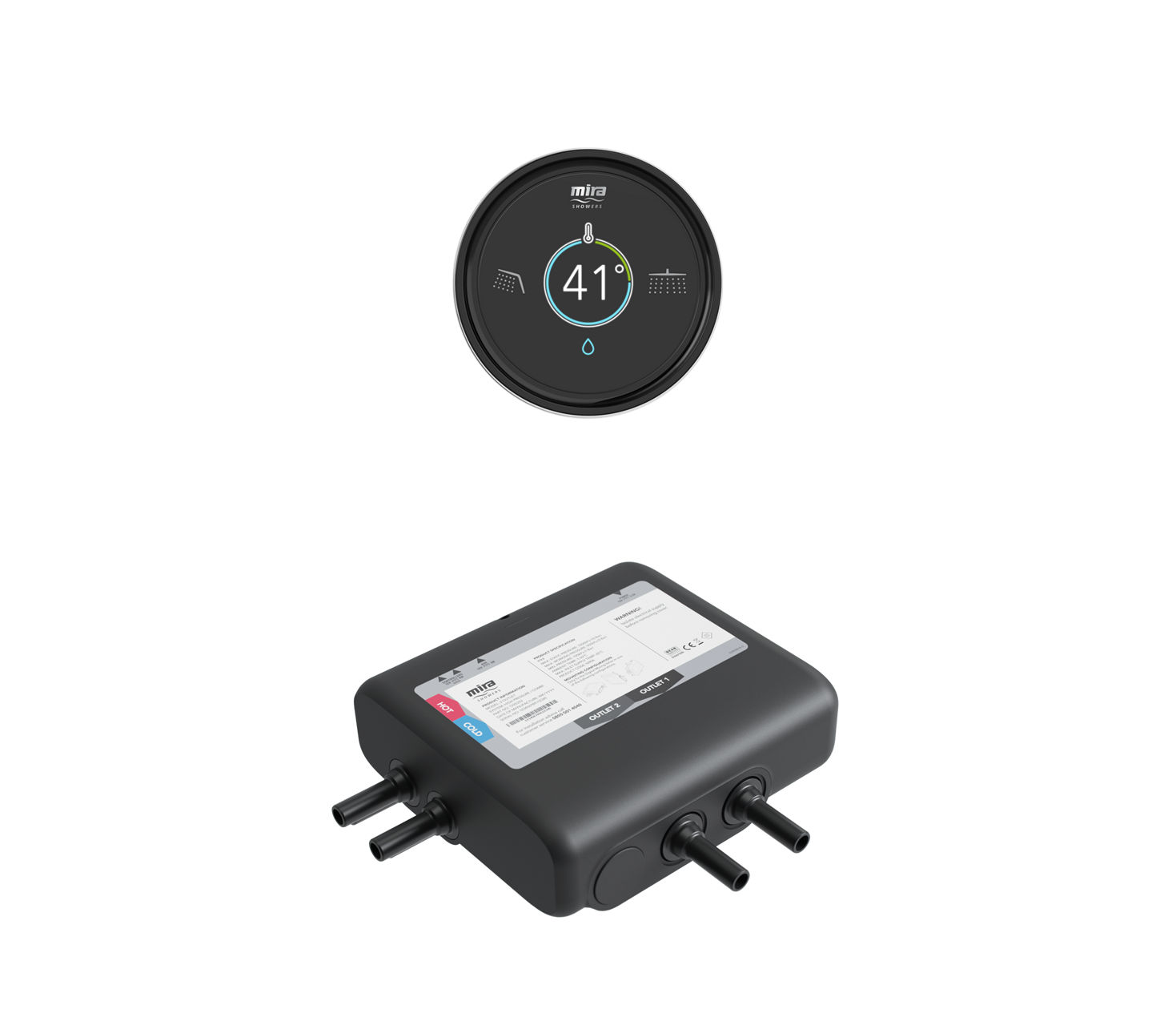 Mira Platinum Dual Valve & Controller - High Pressure