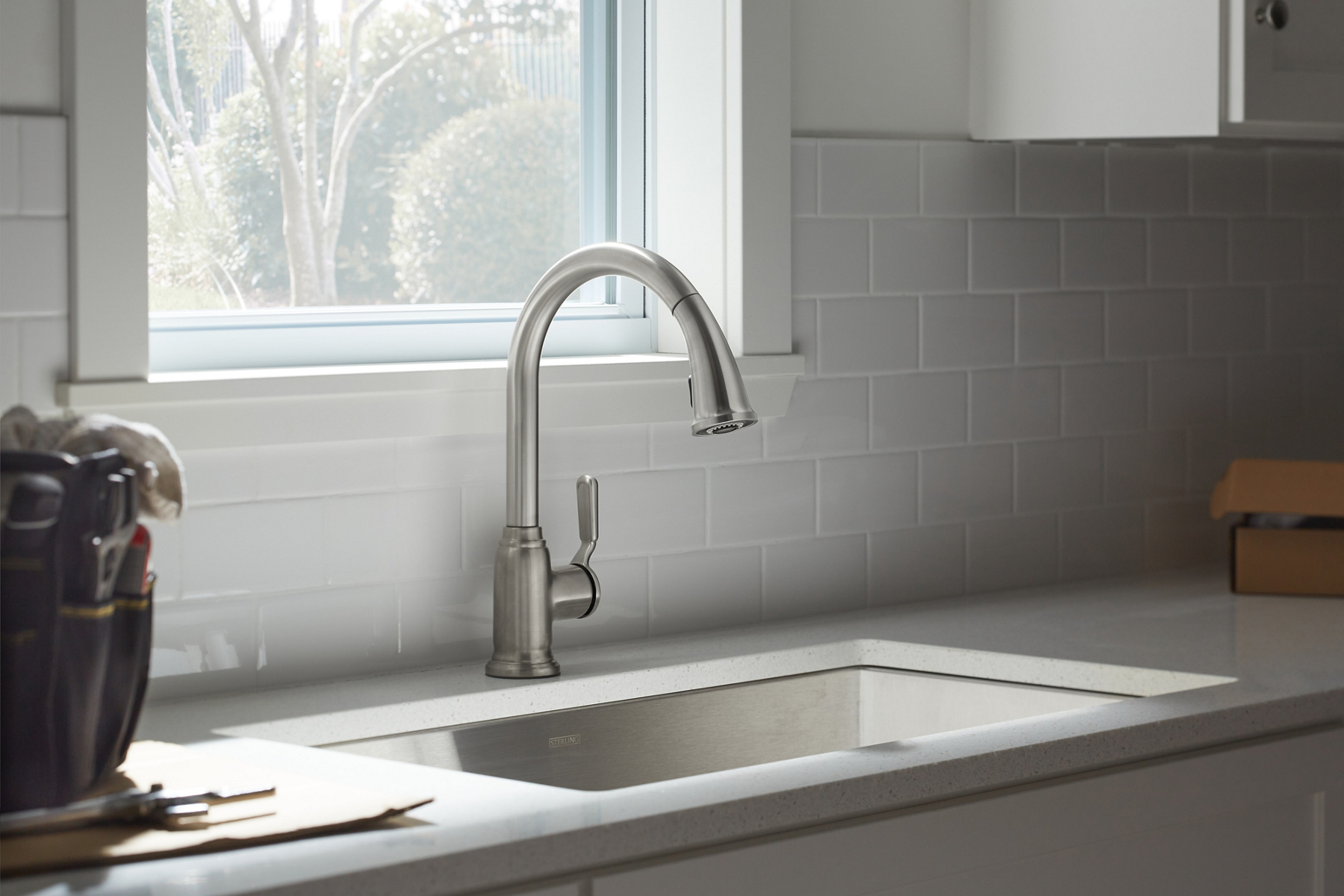 Valton Pull-Down Single-Handle Kitchen Faucet | 24276 | STERLING